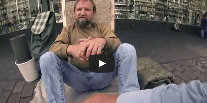 A Young Man Asks A Homeless Man To Borrow His Bucket What Happens Next ...